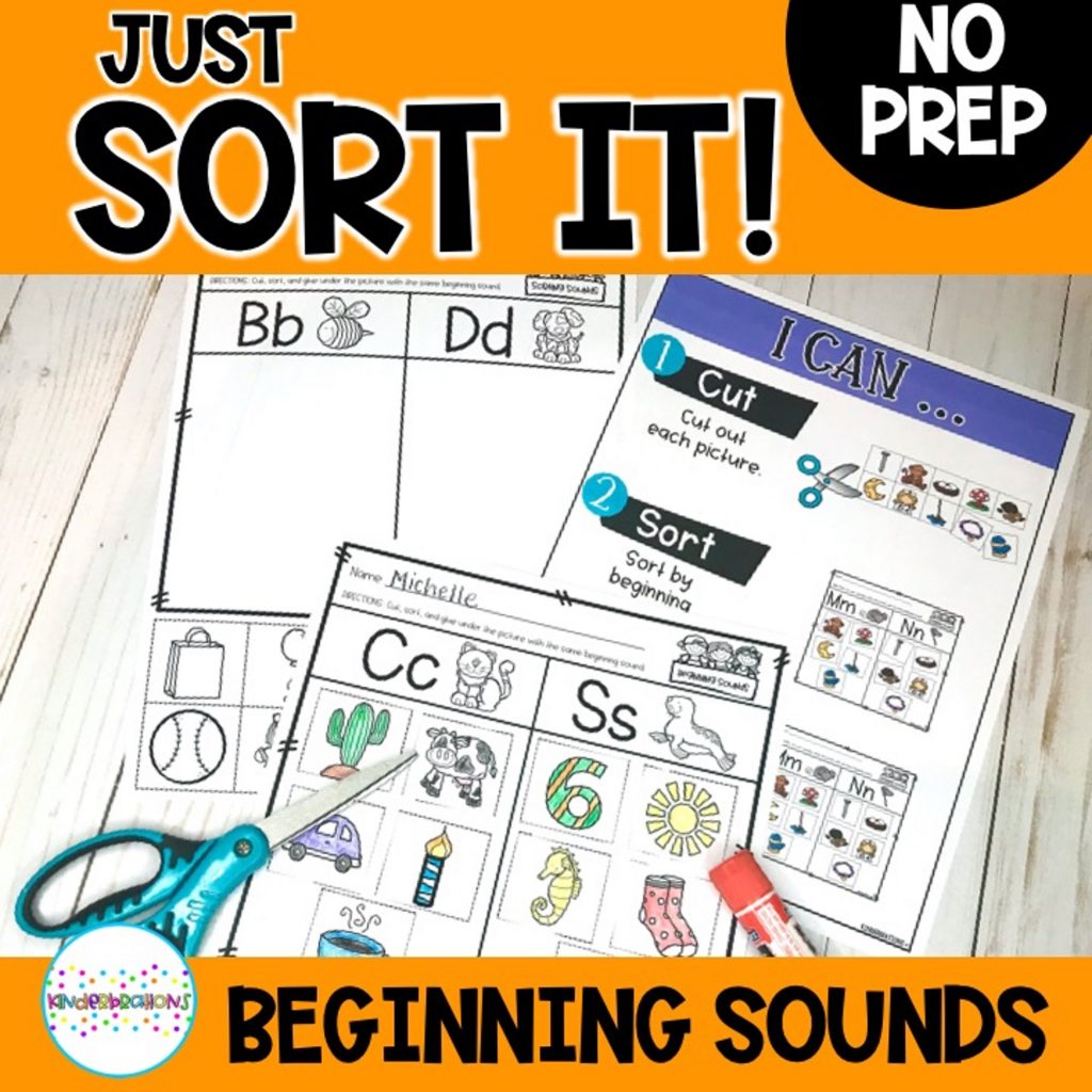 Just Sort It! Beginning Sounds Short and Long Vowels Picture Sorts ...