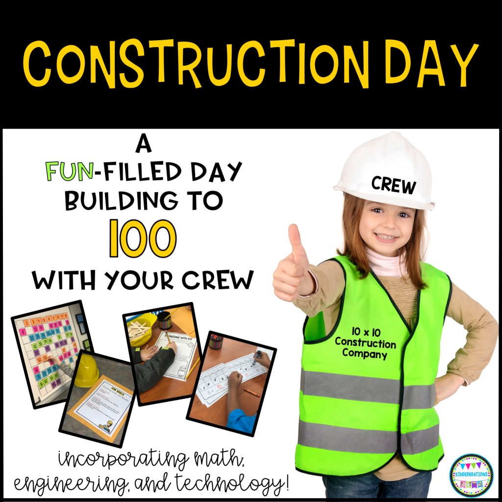 100th Day of School Construction Day | STEM & Math Activities ...