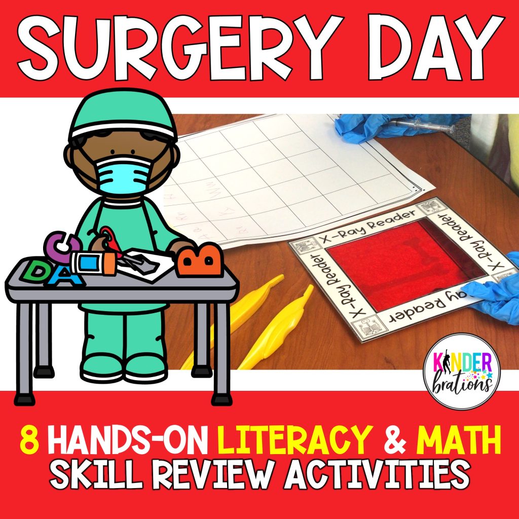 Surgery Day | Math and Literacy Centers & Activities | Room ...